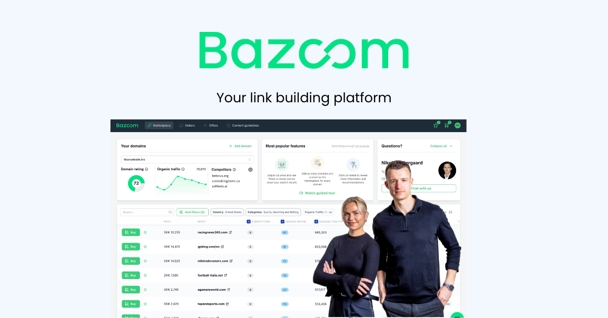 Bazoom » Powerful link building insights to drive results